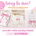 Pink Bow Baby Shower Banner Printable (digital Download) - Etsy
