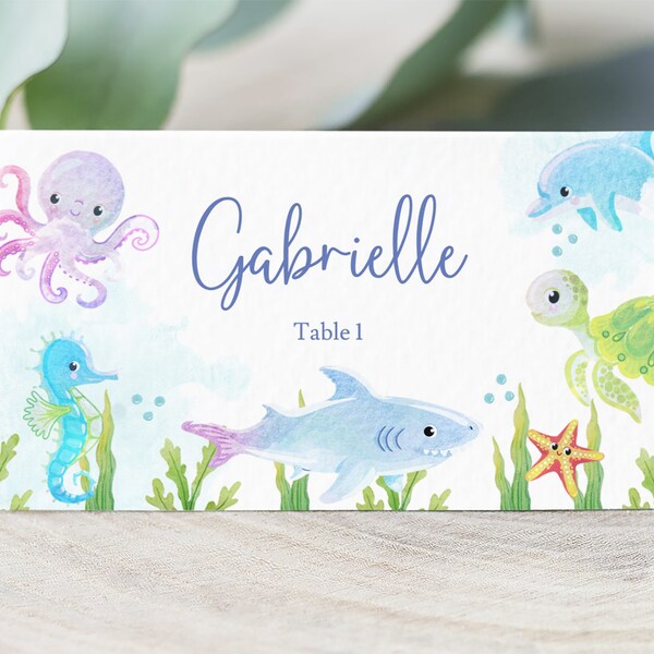 Under the Sea Food Labels - Etsy