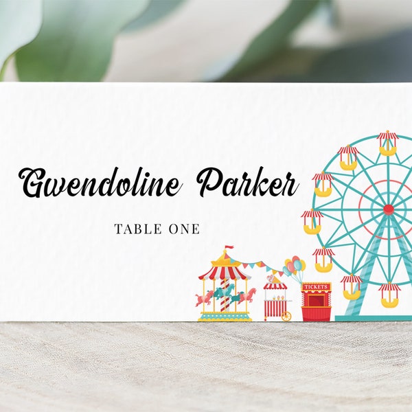 Circus Name Tags - Etsy