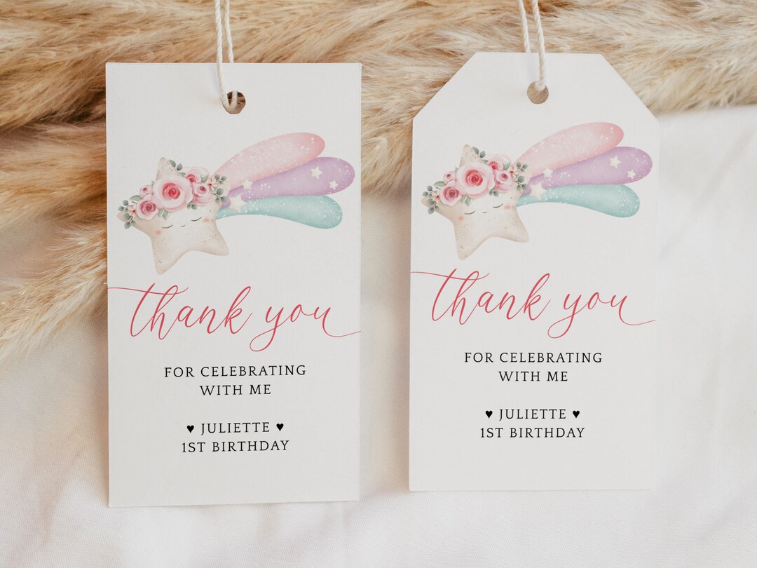 Editable Twinkle Twinkle Little Star Gift Tags Star and - Etsy