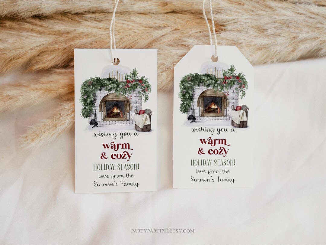 Editable Christmas Thank You Tags Holiday Gift Tags Merry Christmas ...