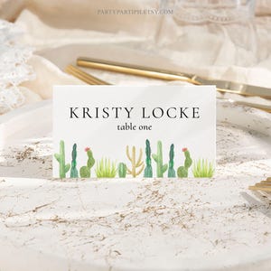 Editable Cactus Wedding Program Template Desert Cactus Wedding Program ...