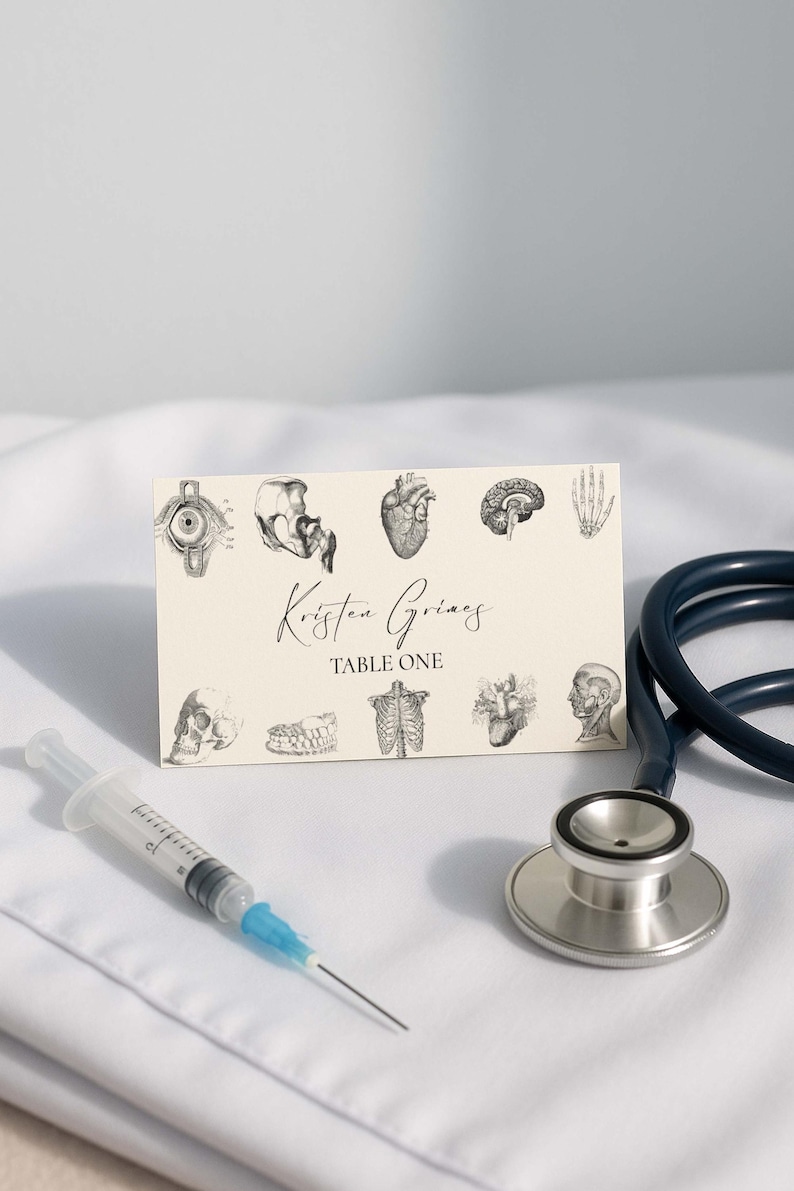 Medical Theme Birthday Invitation: 5x7" (jettemplate, Instant Download ...