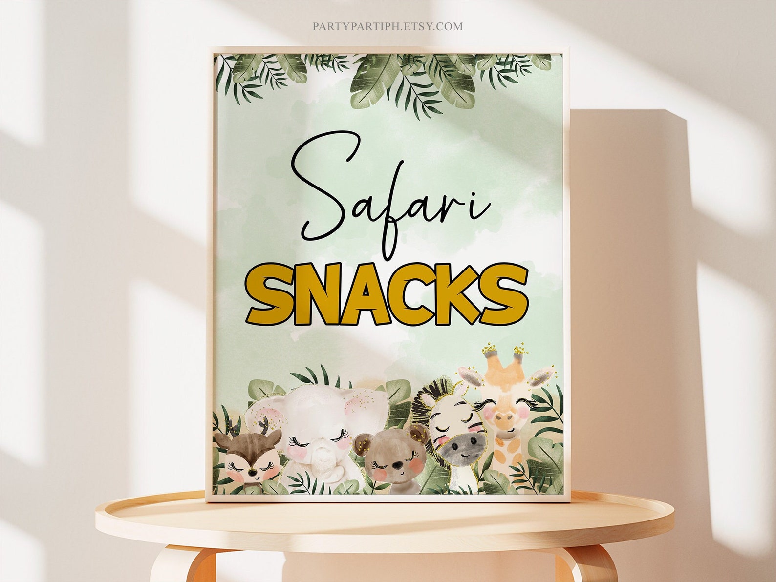 Safari Cards and Gifts Baby Shower Party Sign 8x10 Baby Shower Cards an ...