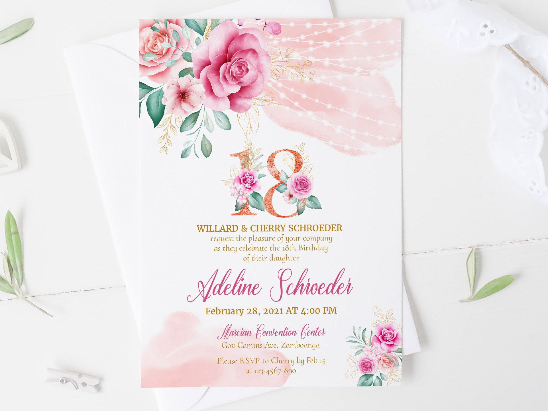 Unique Debut Invitation Designs
