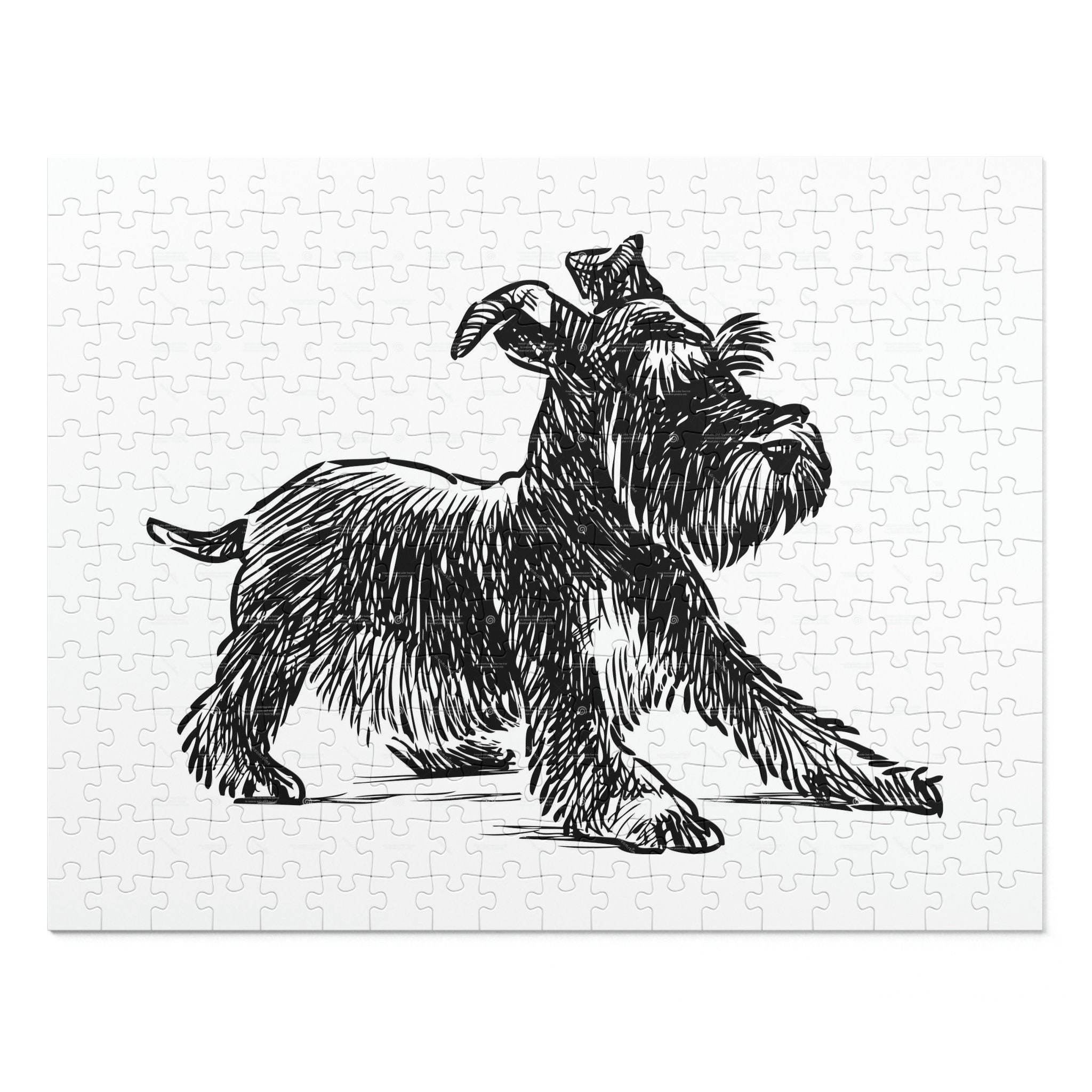 Unique Gifts for Schnauzer Dog Lovers Schnauzer Jigsaw Puzzle (252, 500 ...