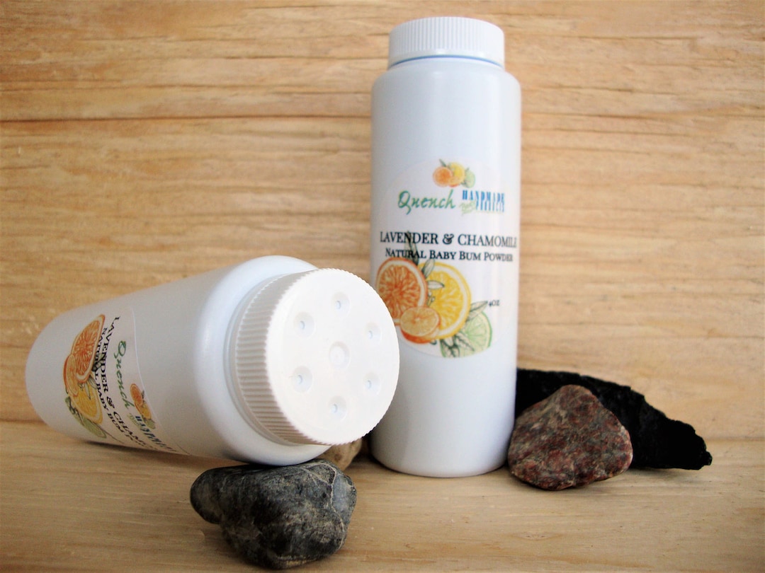 Natural Baby Bum Powder: Lavender & Chamomile Organic Baby Powder, Talc ...