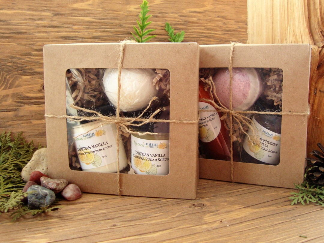 Body Care Gift Set: Organic Bath Gift Box, Spa Gift Set, Spa Box, Skin ...