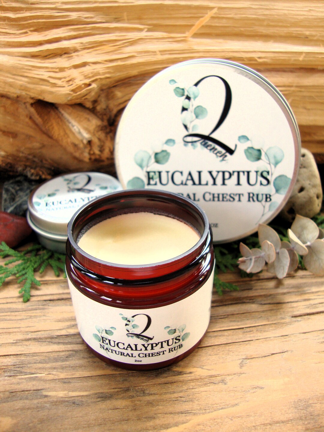 Eucalyptus Chest Rub: Herbal Vapour Rub, Organic Salve for Chest Colds ...