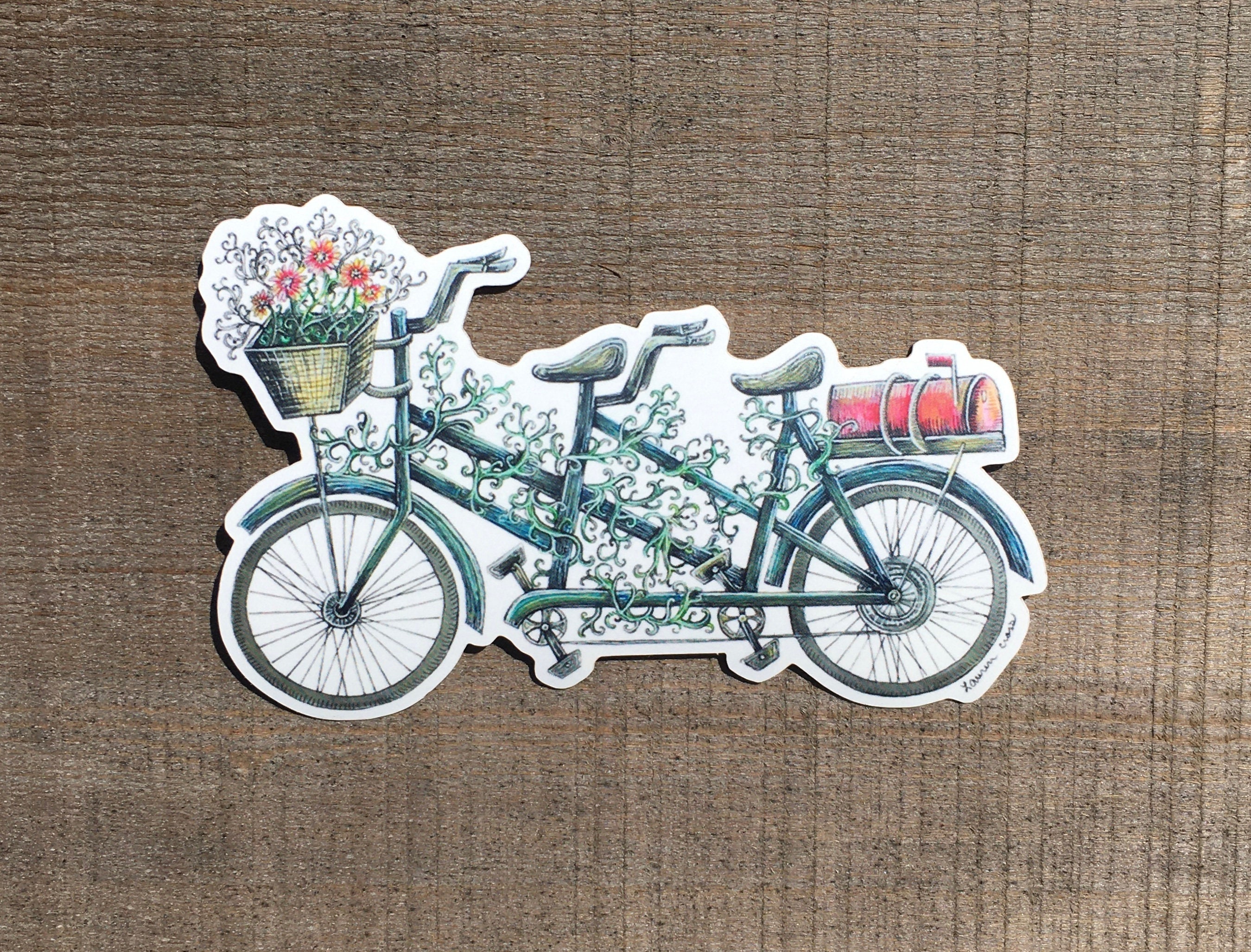 Vinyl Bike Sticker / Bike Sticker / Tandem Sticker / - Etsy