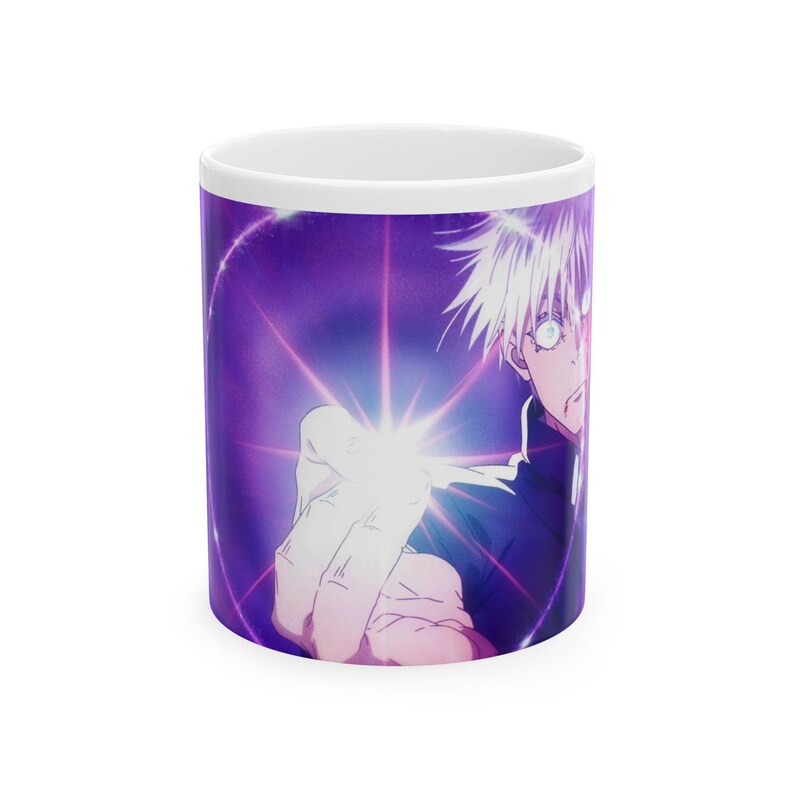 Jujutsu Kaisen Gojo Inspired Illustration Mug | Ceramic Coffee Cup - Etsy
