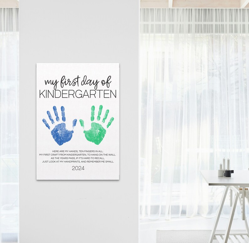 My First Day of Handprint Activity First Day of School Daycare ...