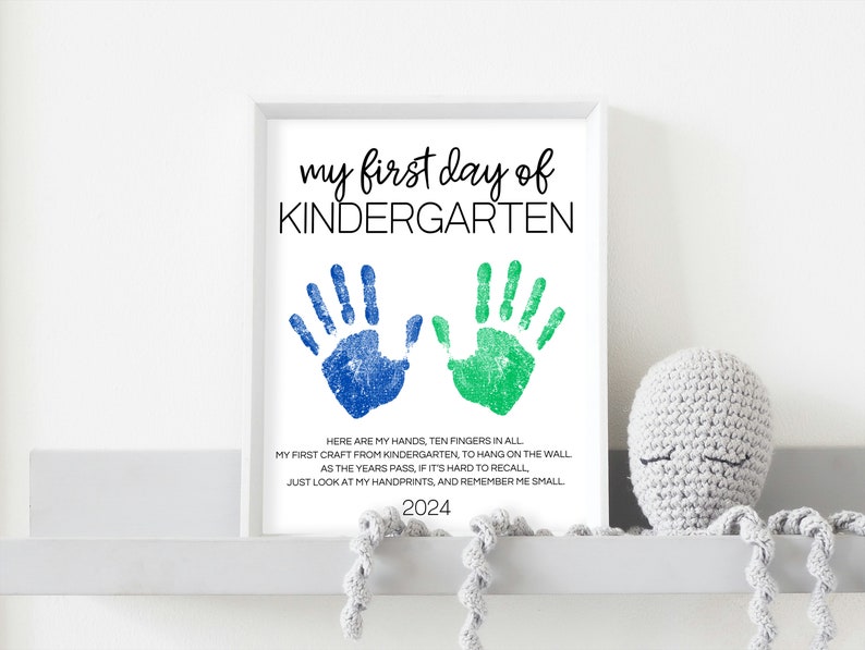 My First Day of Handprint Activity First Day of School Daycare ...