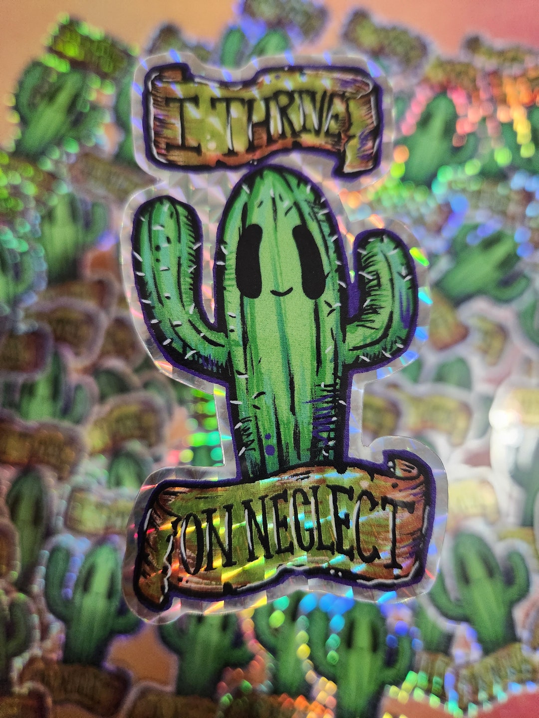 I Thrive on Neglect Sticker - Etsy