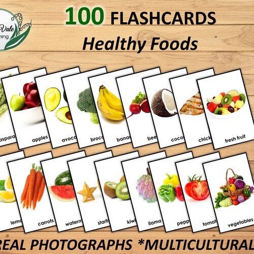 Food Groups Printable Picture-word Cards Set 48 Cards Food - Etsy Singapore