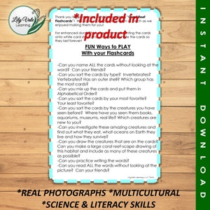 Flashcards, Printable Flashcards, Montessori Flashcard, Ocean Flashcard ...