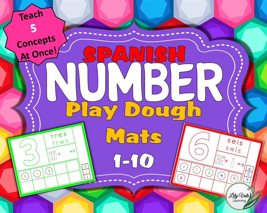 Number Learning Activity, Espanol Printable, Number 1-10, Spanish ...