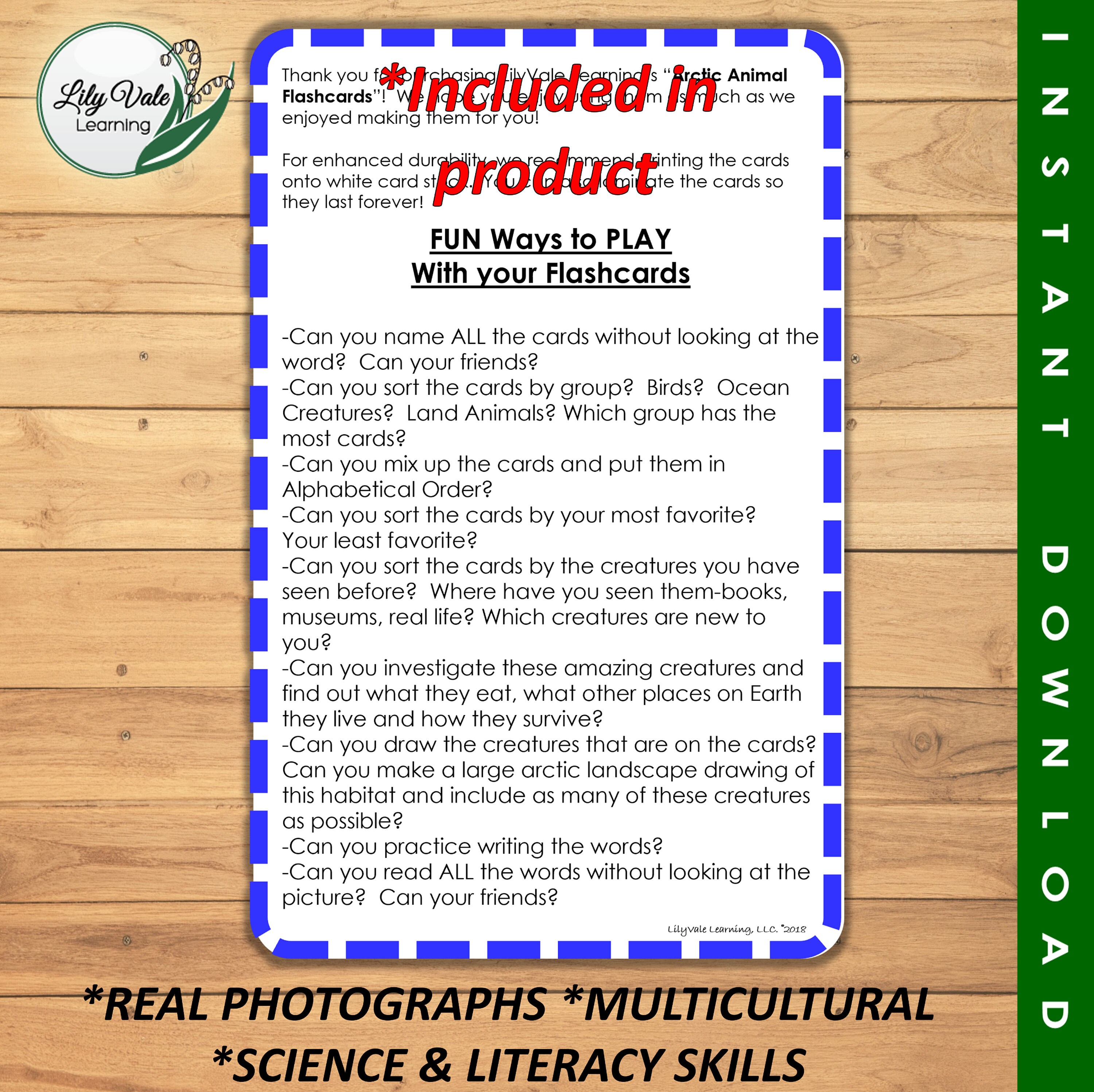 Polar Animals, Printable Flashcards, Arctic Animals, Montessori ...