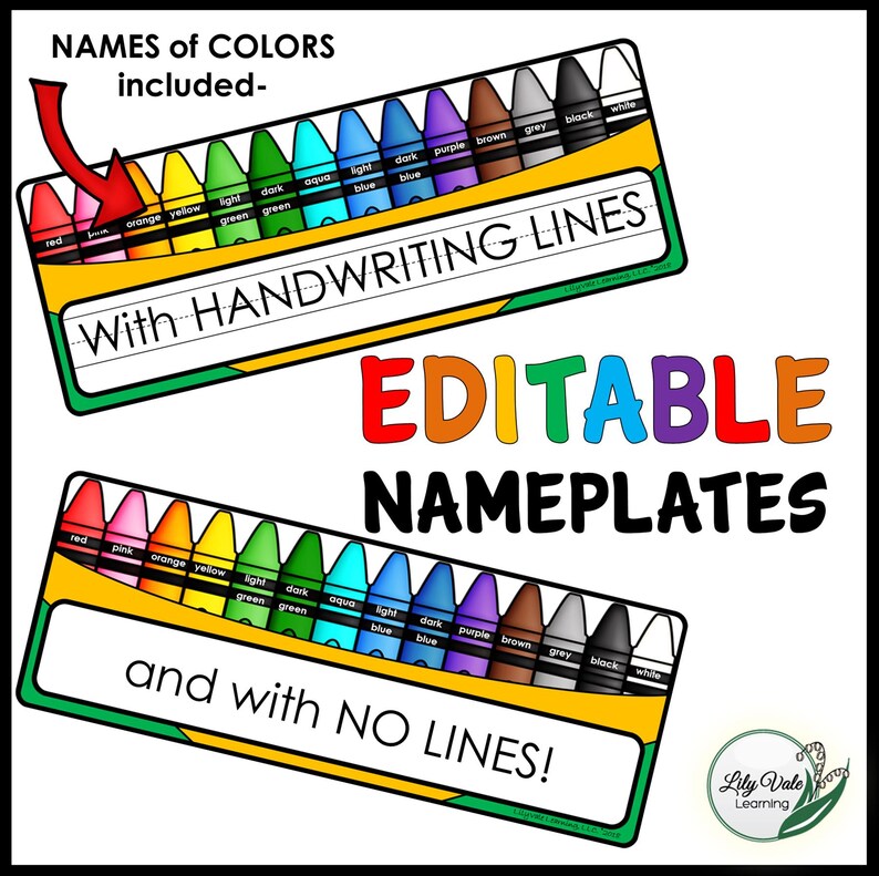 Nameplates, Kids Name Label, Desk Nameplate, School Name Labels, Desk ...