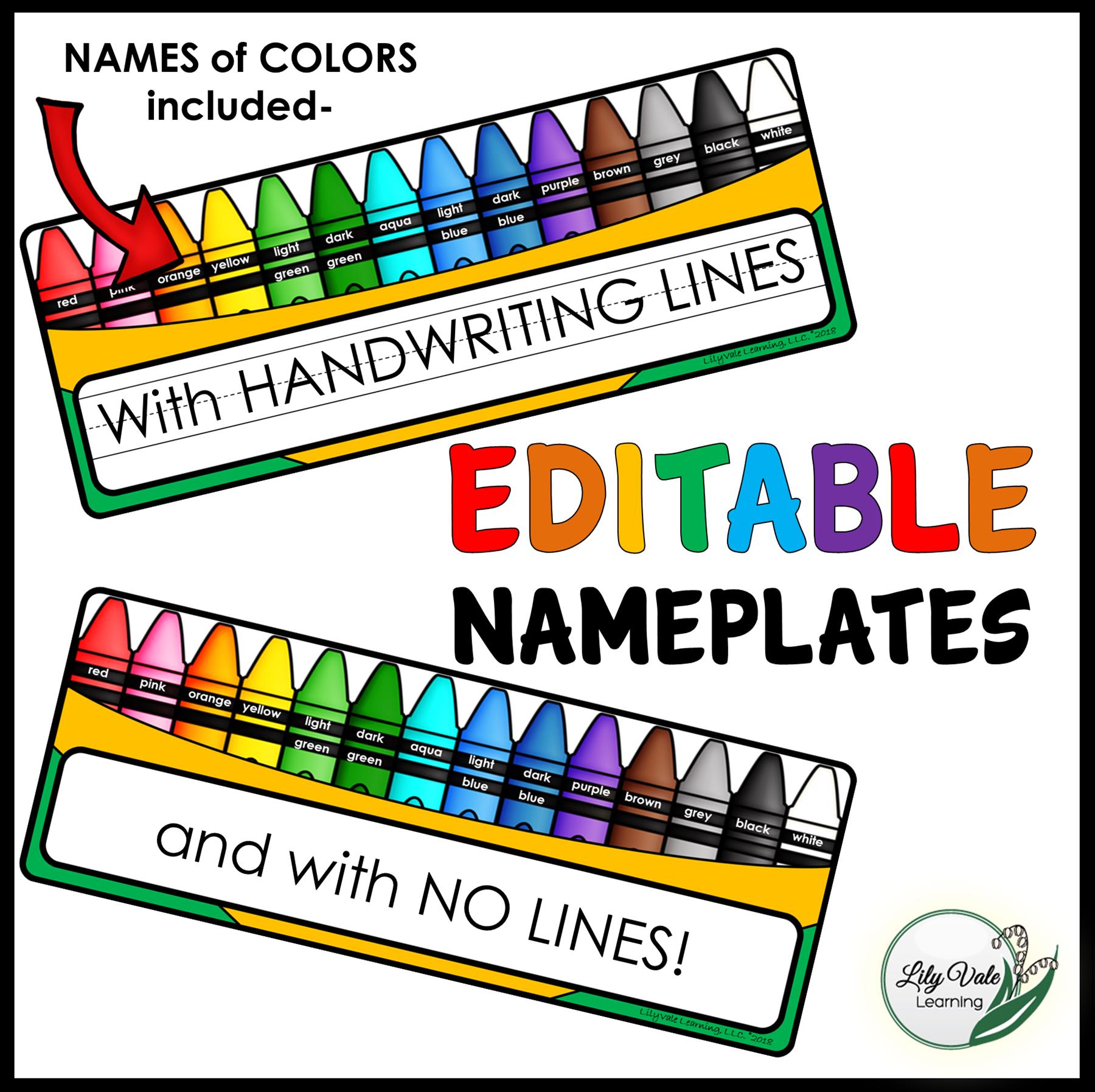 Nameplates, Kids Name Label, Desk Nameplate, School Name Labels, Desk ...