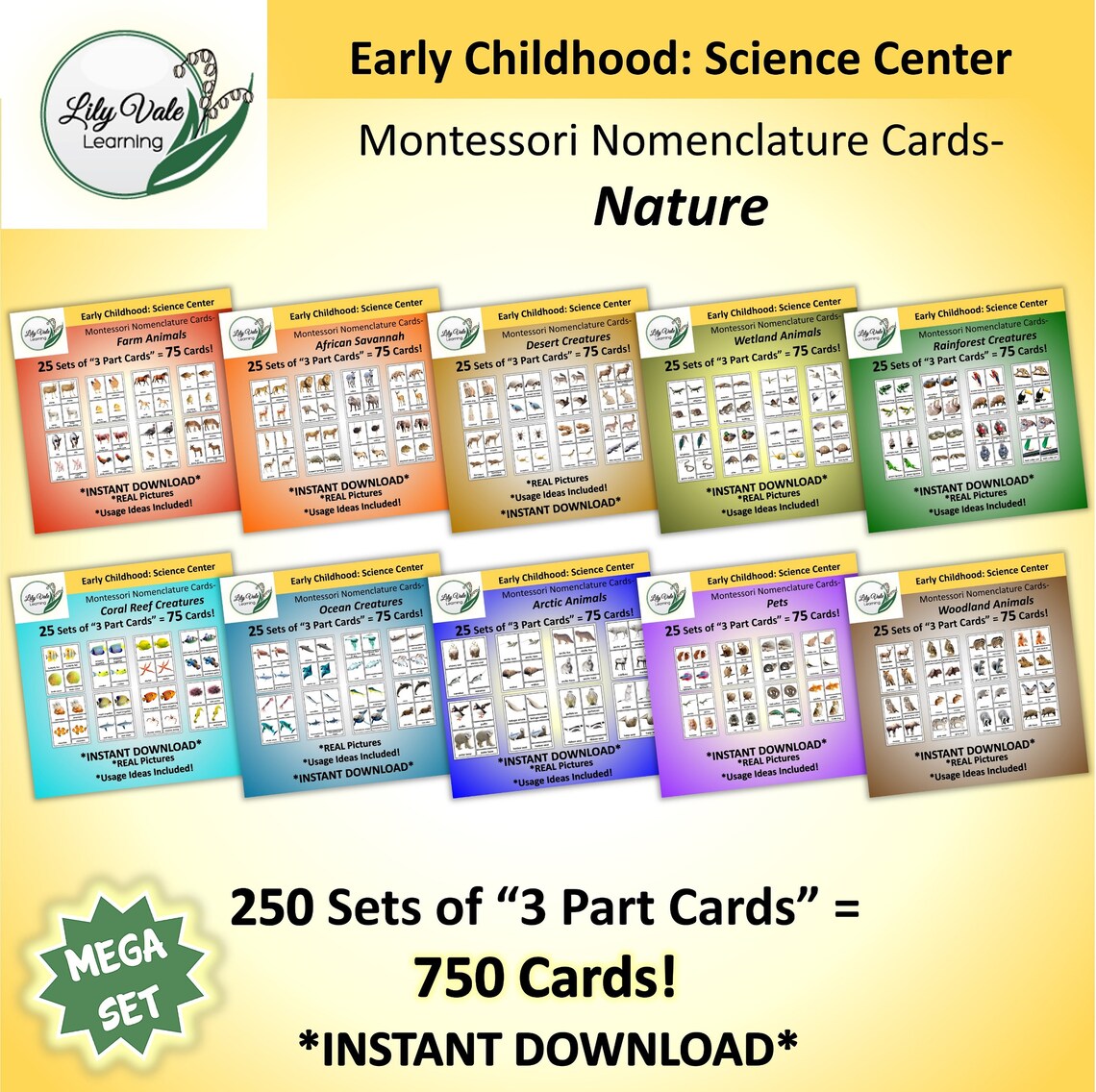 Printable Flashcards, Montessori Flashcards, Animal Flashcards ...