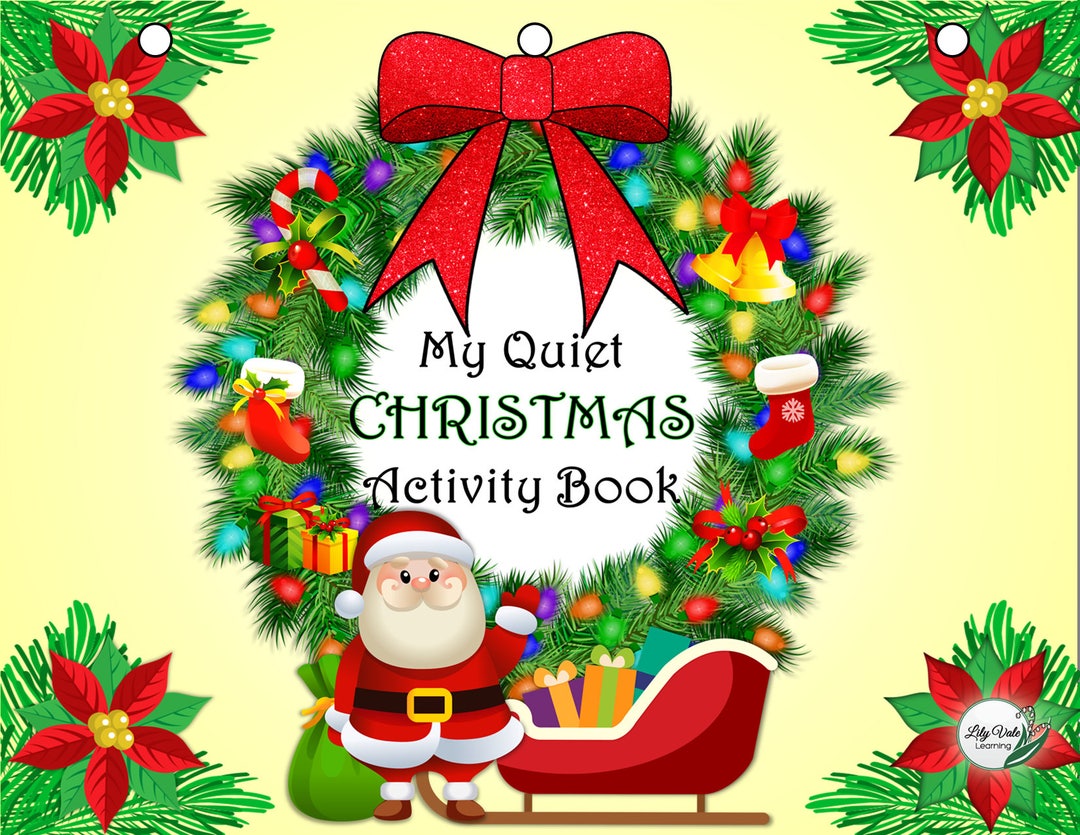 Quiet Book, Busy Book, NO-SEW Christmas Activity Book, Quiet Book ...