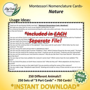 Printable Flashcards, Montessori Flashcards, Animal Flashcards ...