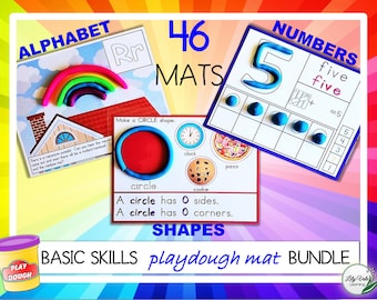 Colors Play Doh Mats Kids Printable Play Dough Montessori - Etsy