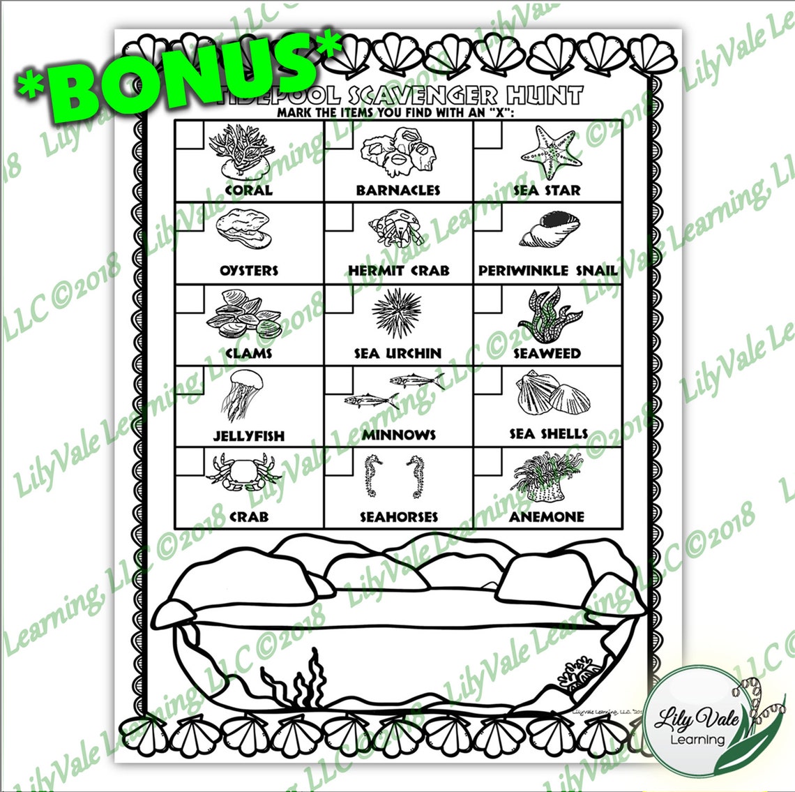 Scavenger Hunt Color Your Own Printable Scavenger Hunt - Etsy