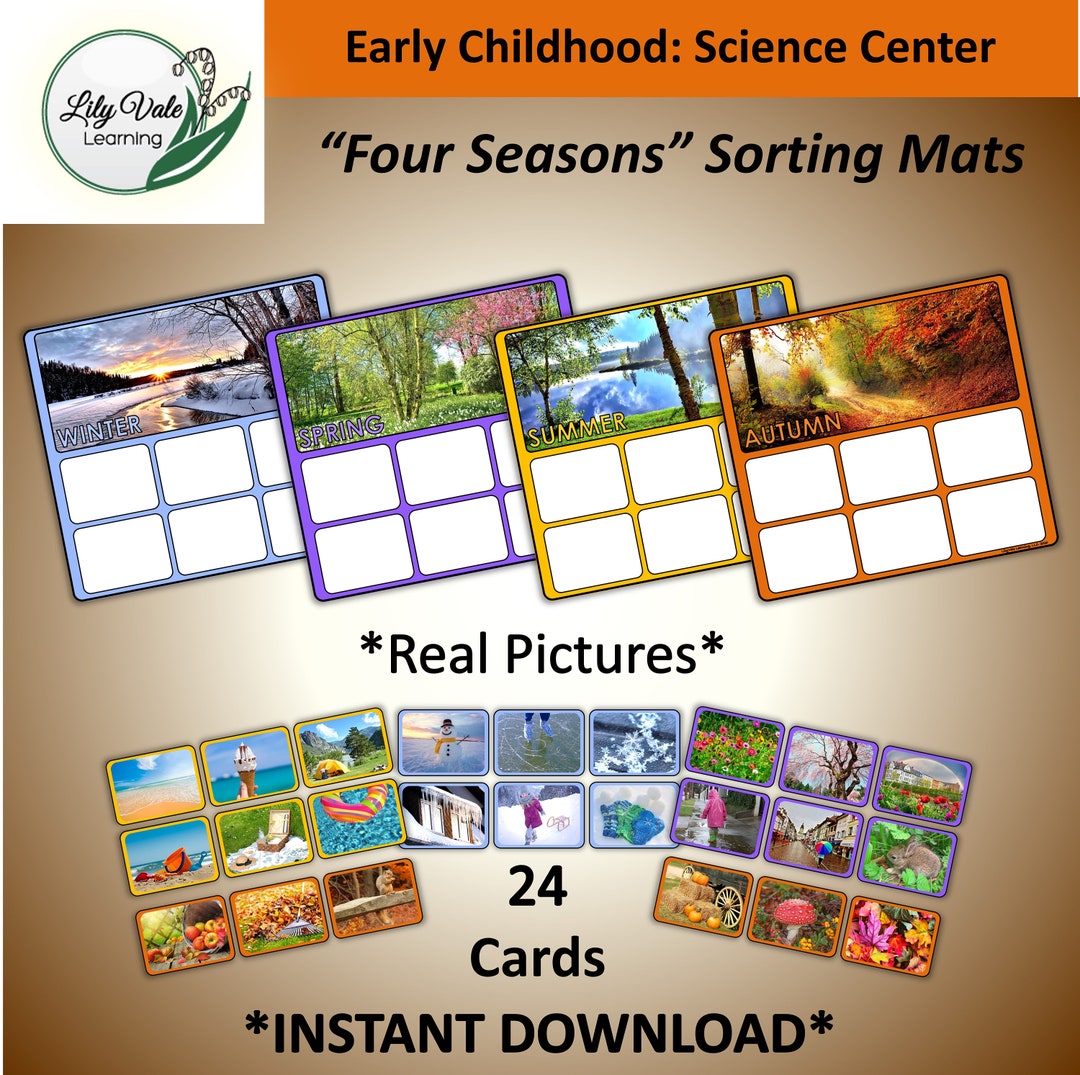 Four Seasons, Homeschool Science, Montessori Curriculum, Preschool ...