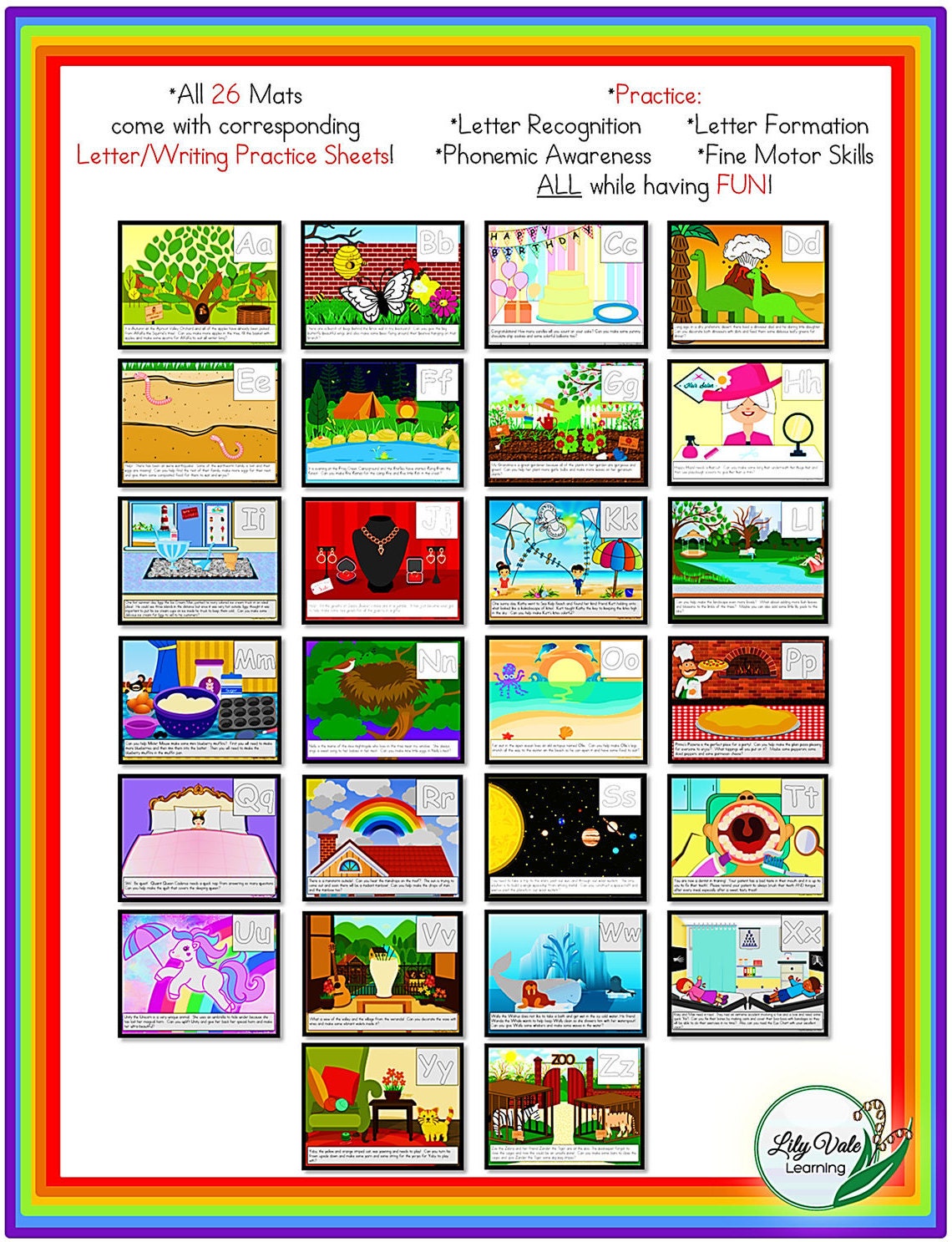 ABC Activity, Letter Learning Activity, Playdough Activity Mats, Play ...