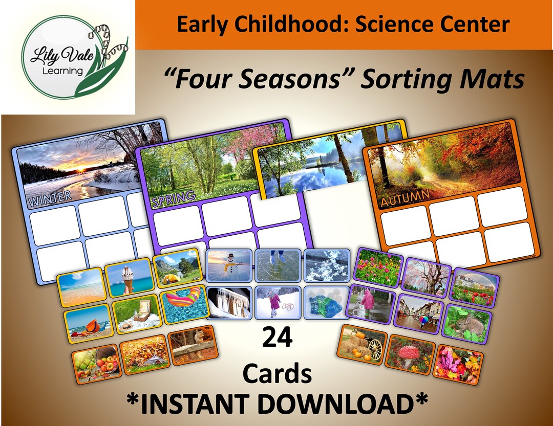 Four Seasons, Homeschool Science, Montessori Curriculum, Preschool ...