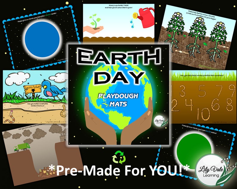 Earth Day, Earth Day Craft, Playdough Mats, Earth Day Activity, Kids ...