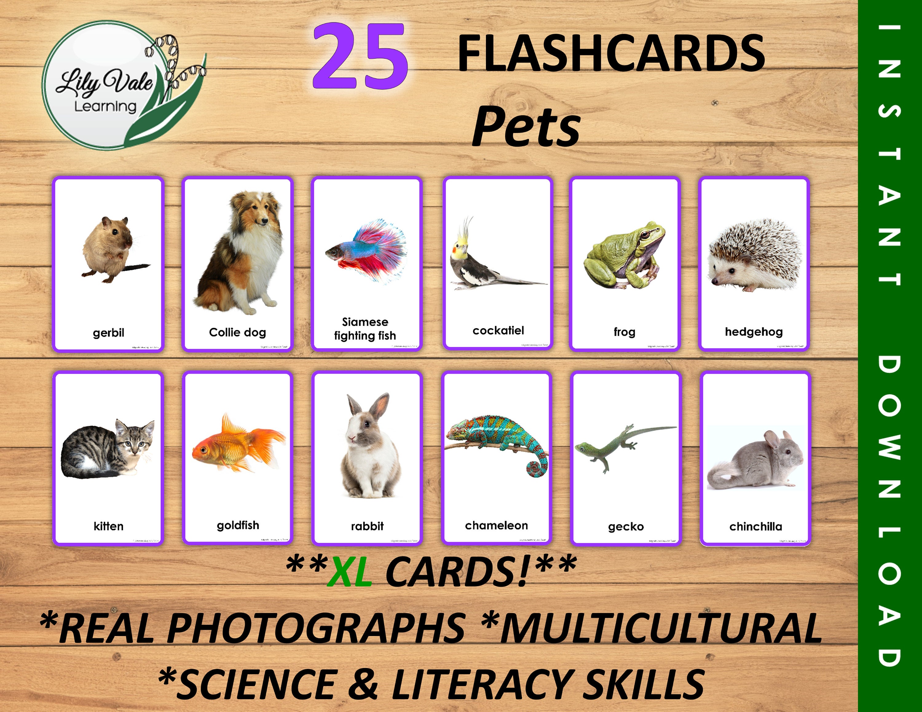 Flashcards, Printable Flashcards, Montessori Flashcards, Animal ...