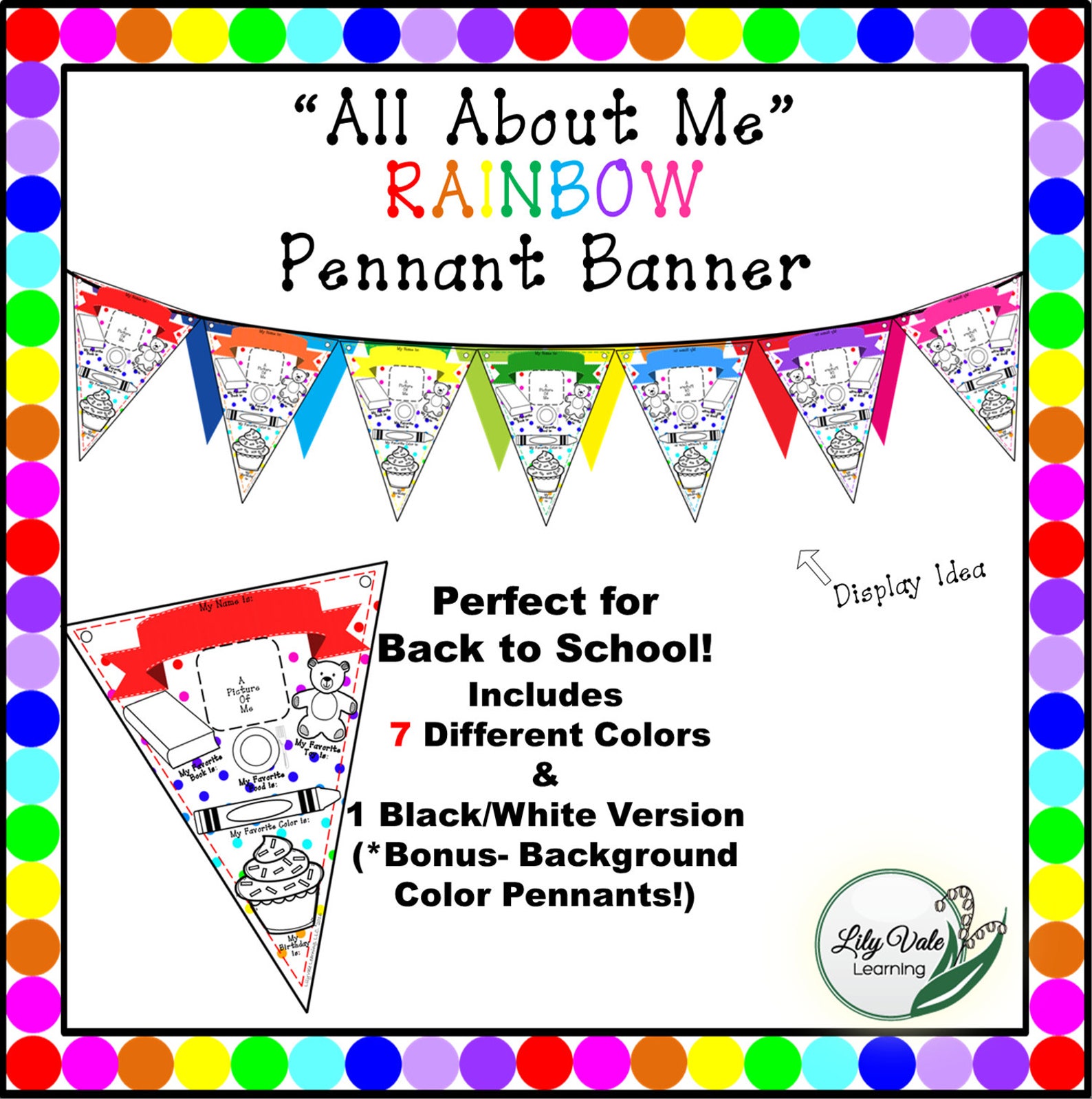 Classroom Banner, All About Me, All About Me Printable, Classroom ...