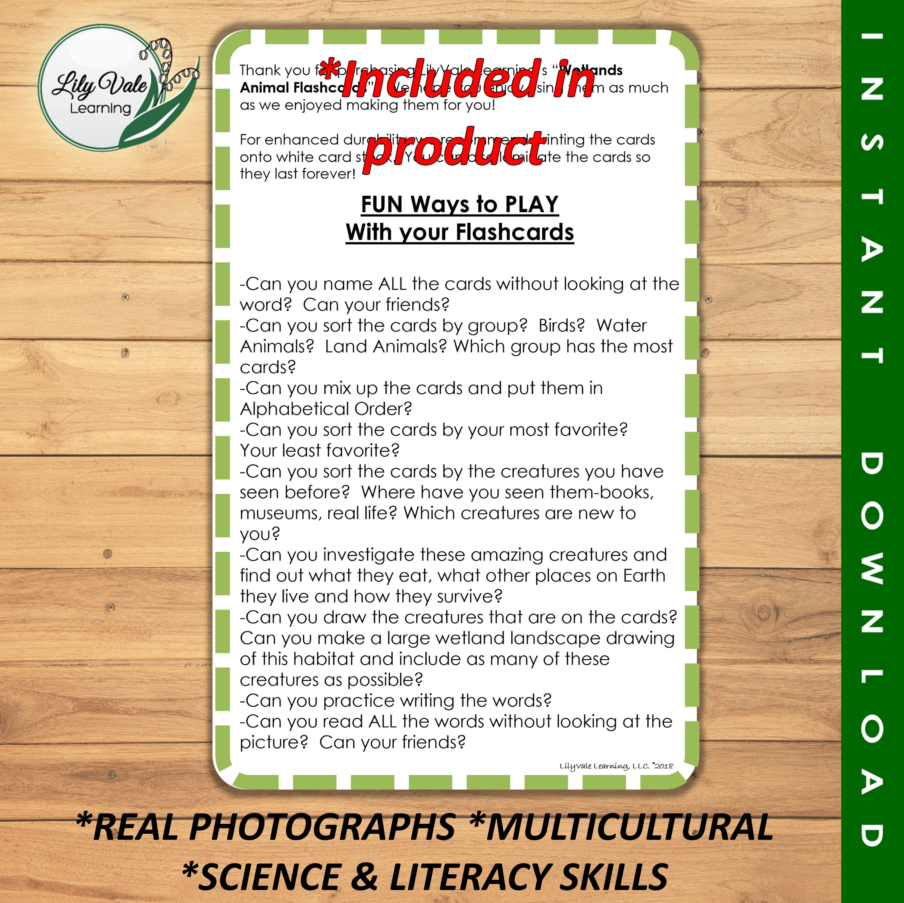 Printable Flashcards, Montessori Flashcards, Pond Animals, Animal ...