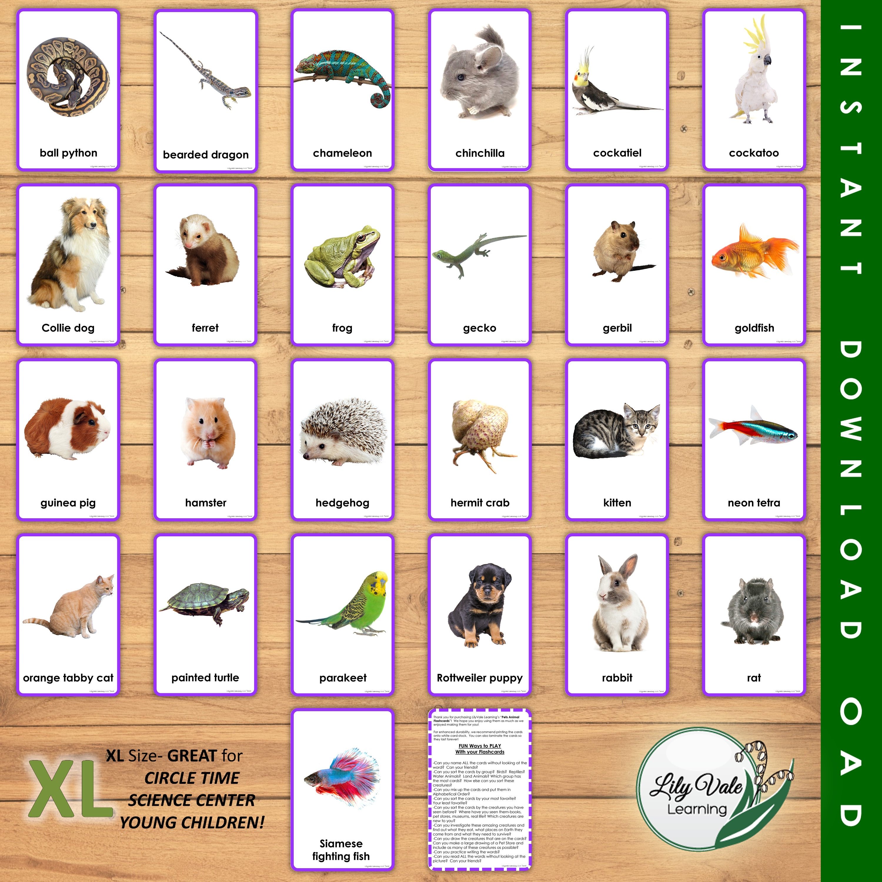 Flashcards, Printable Flashcards, Montessori Flashcards, Animal ...