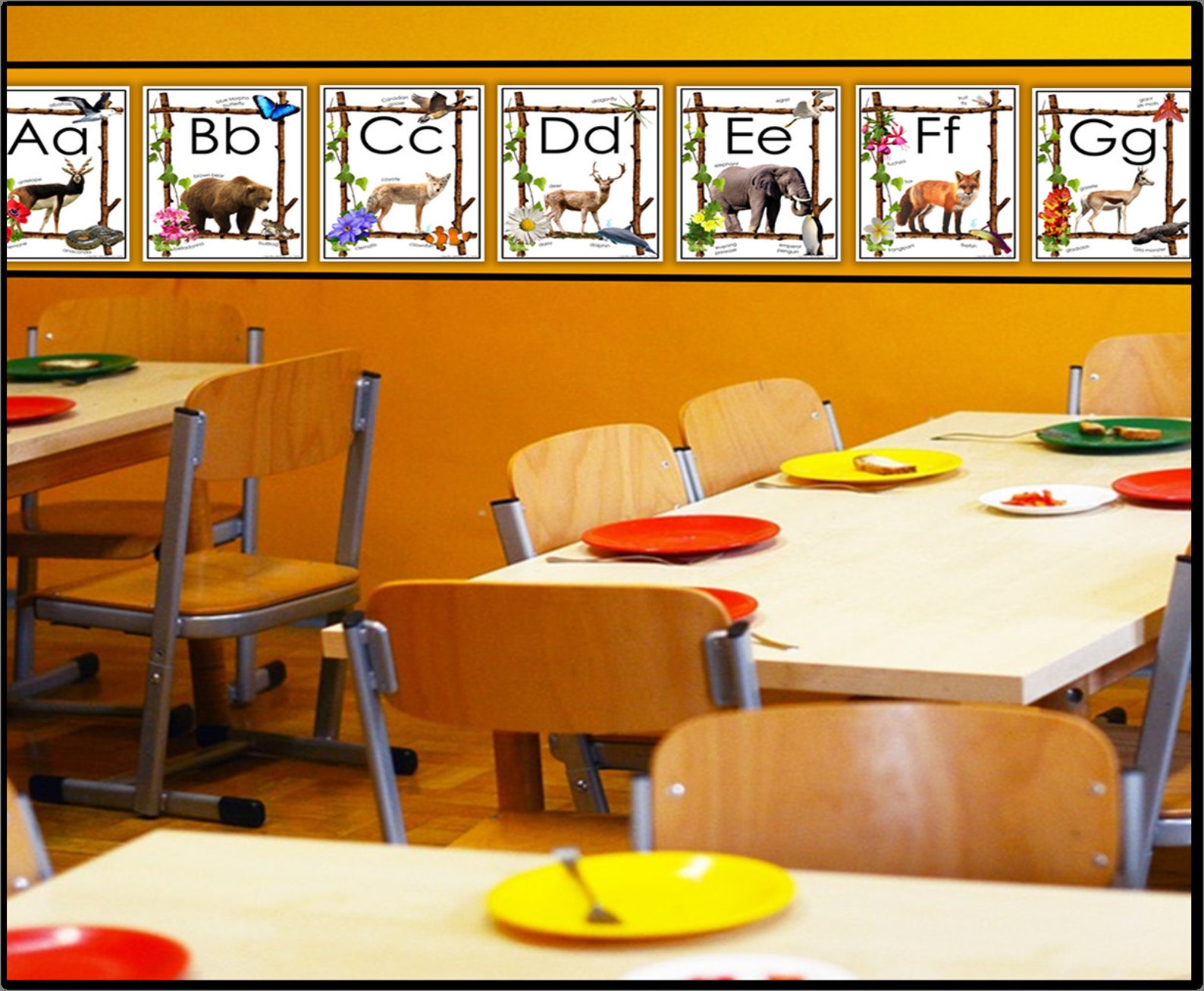 Alphabet Poster, Animal Alphabet, Montessori Classroom, Alphabet Chart ...