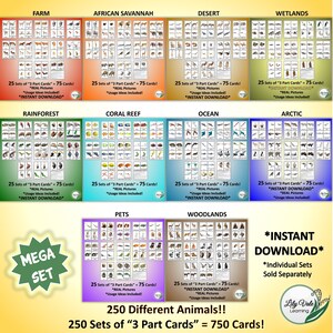 Printable Flashcards, Montessori Flashcards, Animal Flashcards ...