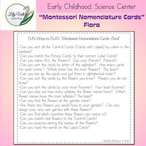 Printable Flashcard, Montessori Material, Montessori Printable Card ...