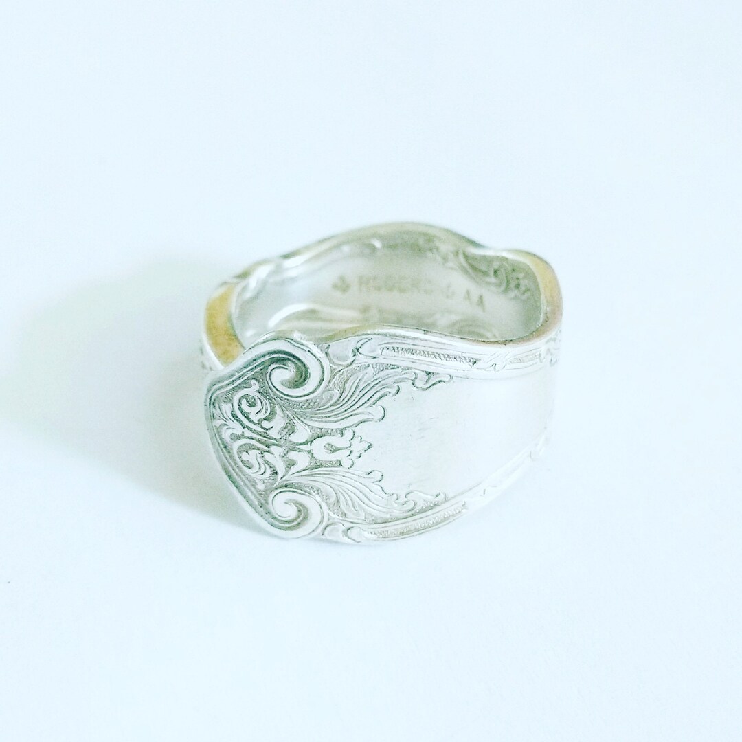 Alhambra Silverplate Spoon Ring, Vintage Spoon Handle Recycled Into ...