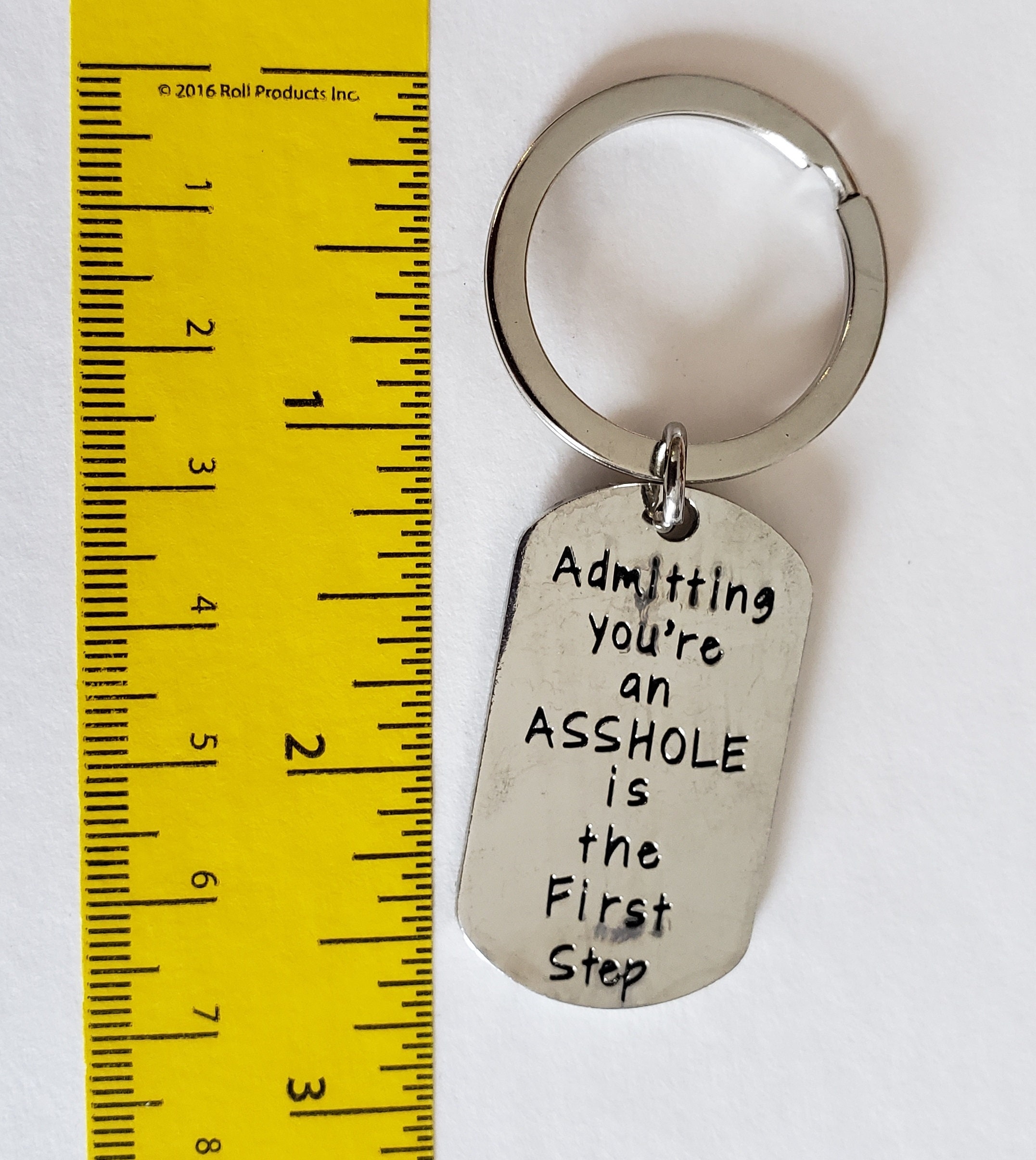 Asshole Keychain Insult Gift Insult Keychain I Hate My Boss Gag Gift ...