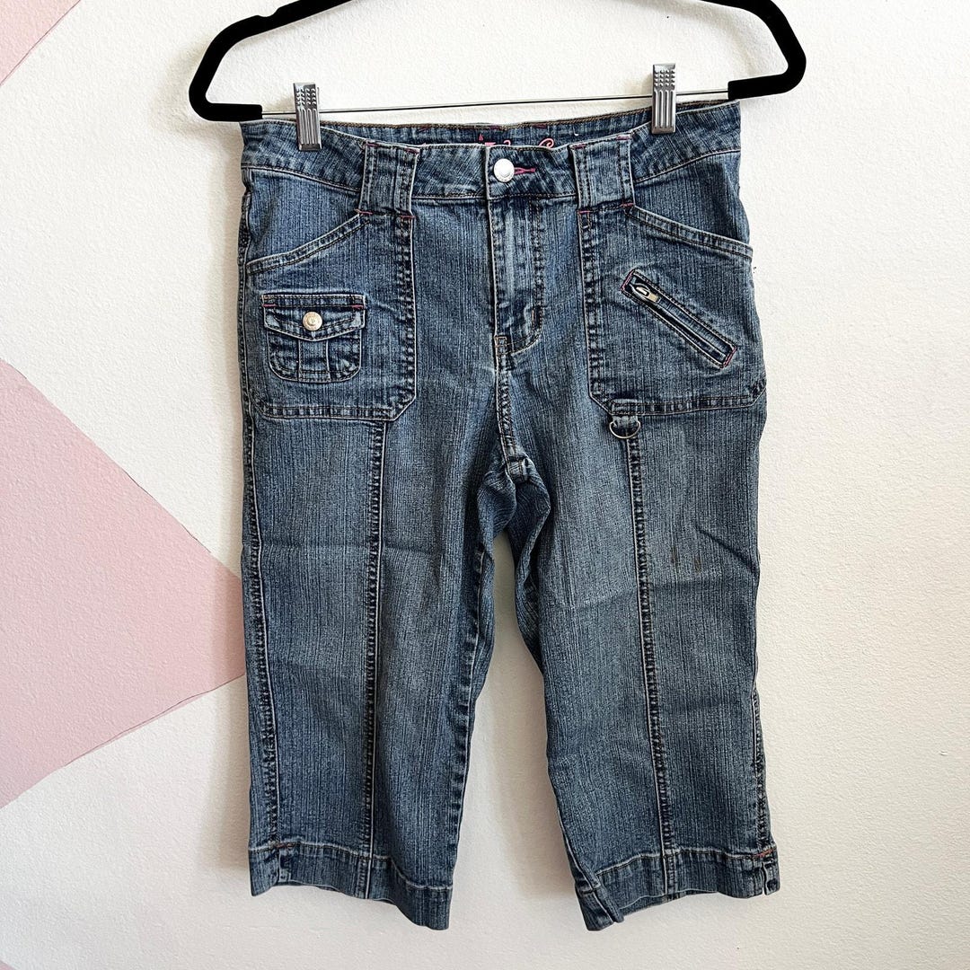Vintage Arizona Denim Capri Jeans Y2K 2000s Streetwear Medium - Etsy