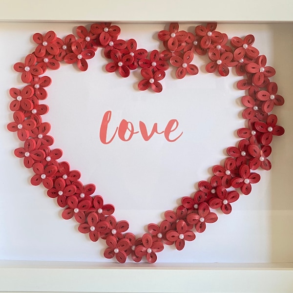 Quilled Heart - Etsy