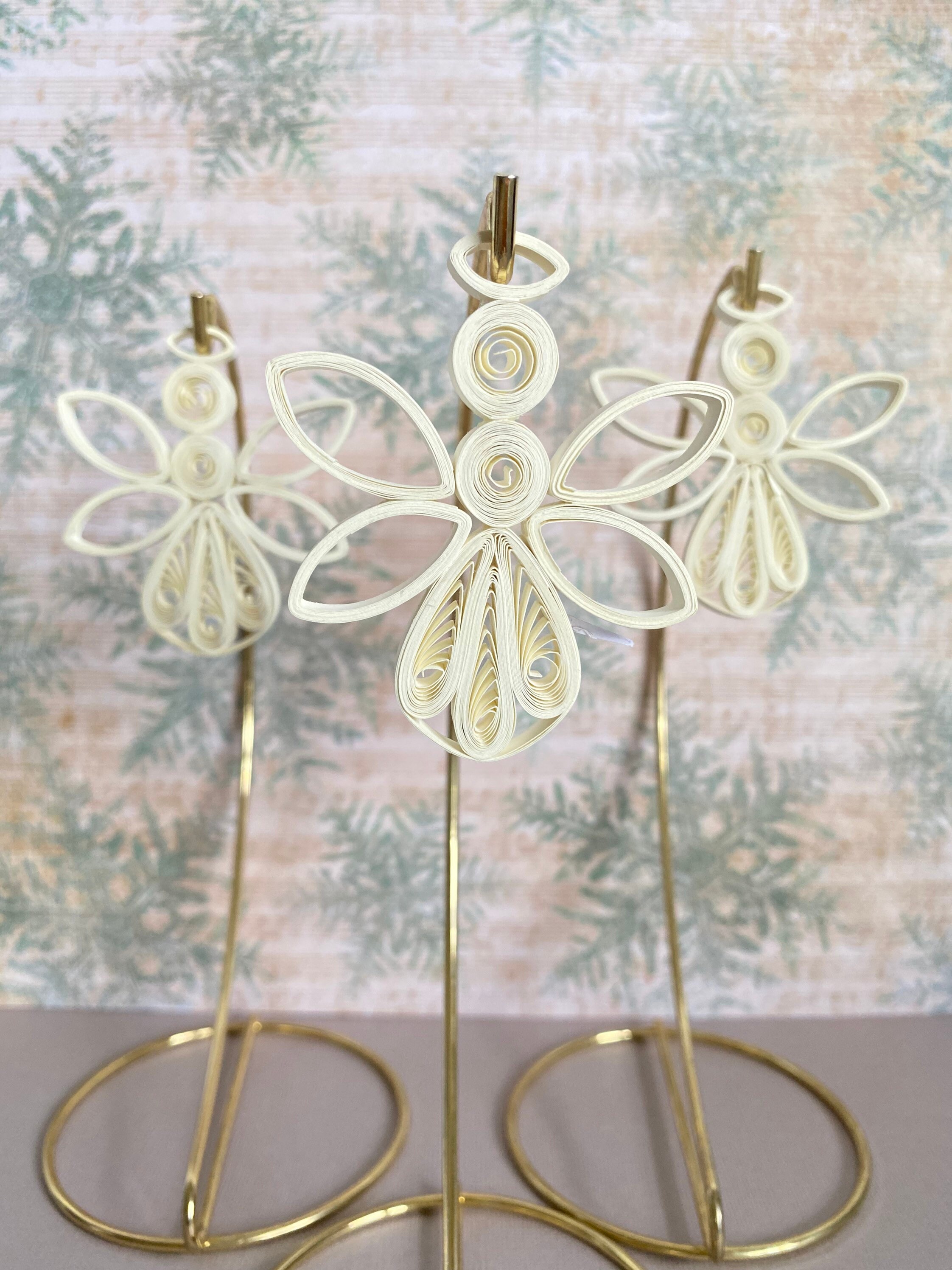 Angel Ornaments Quilling Christmas Tree Paper Quilled White - Etsy