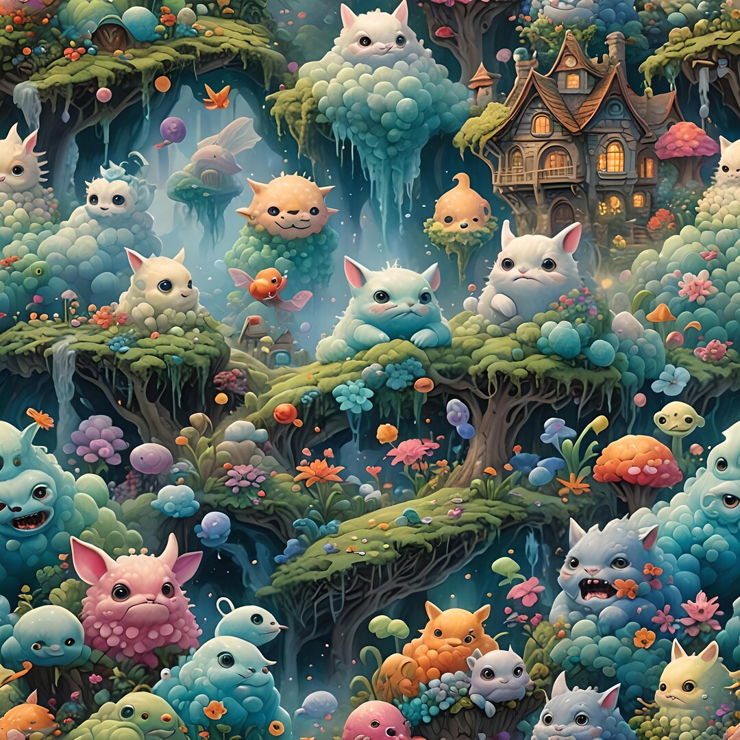 Fantastical Creatures Wallpaper for Phone and Desktop - Etsy