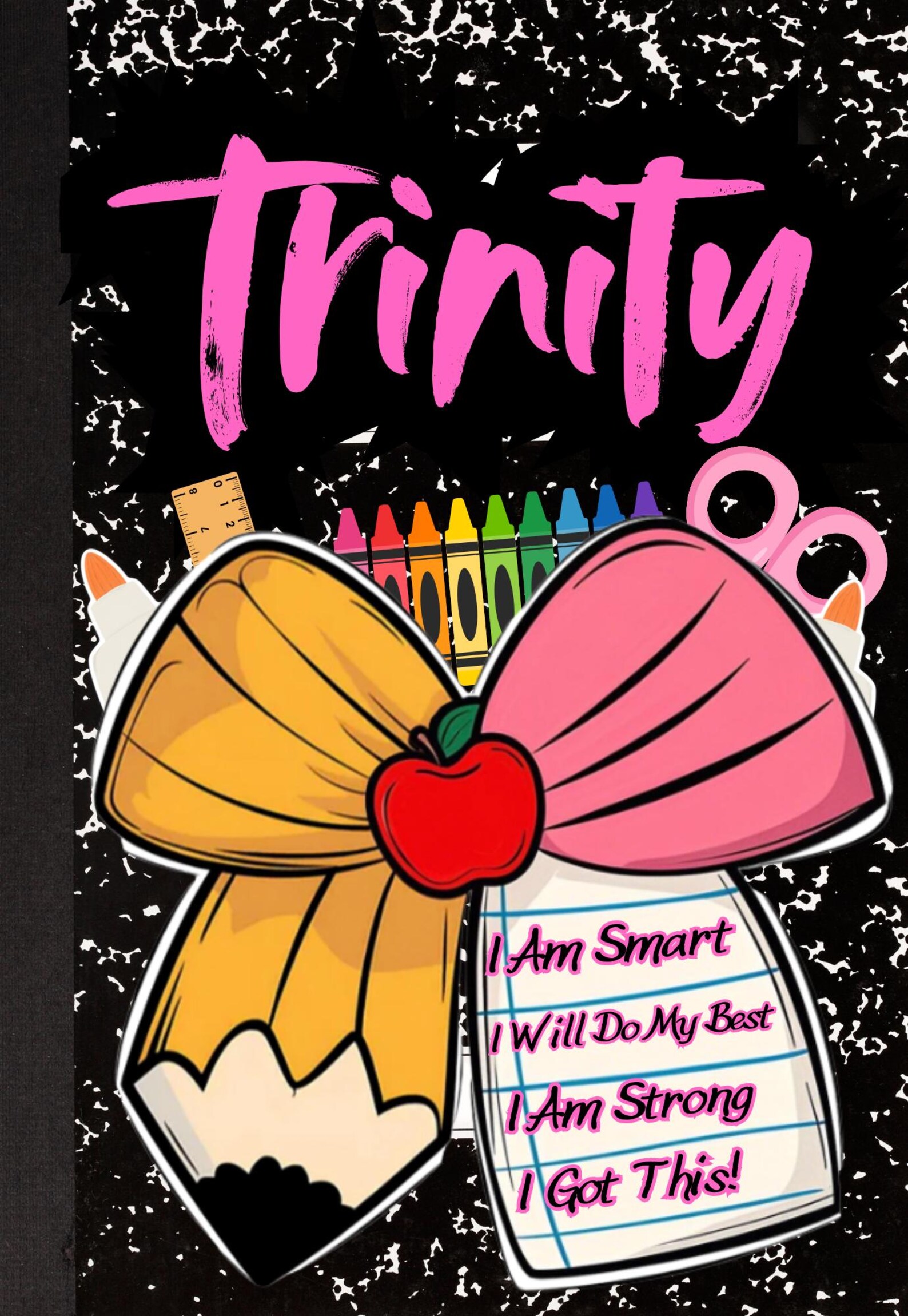 Custom Personalized Composition Notebook PNG (front and Back Design) - Etsy