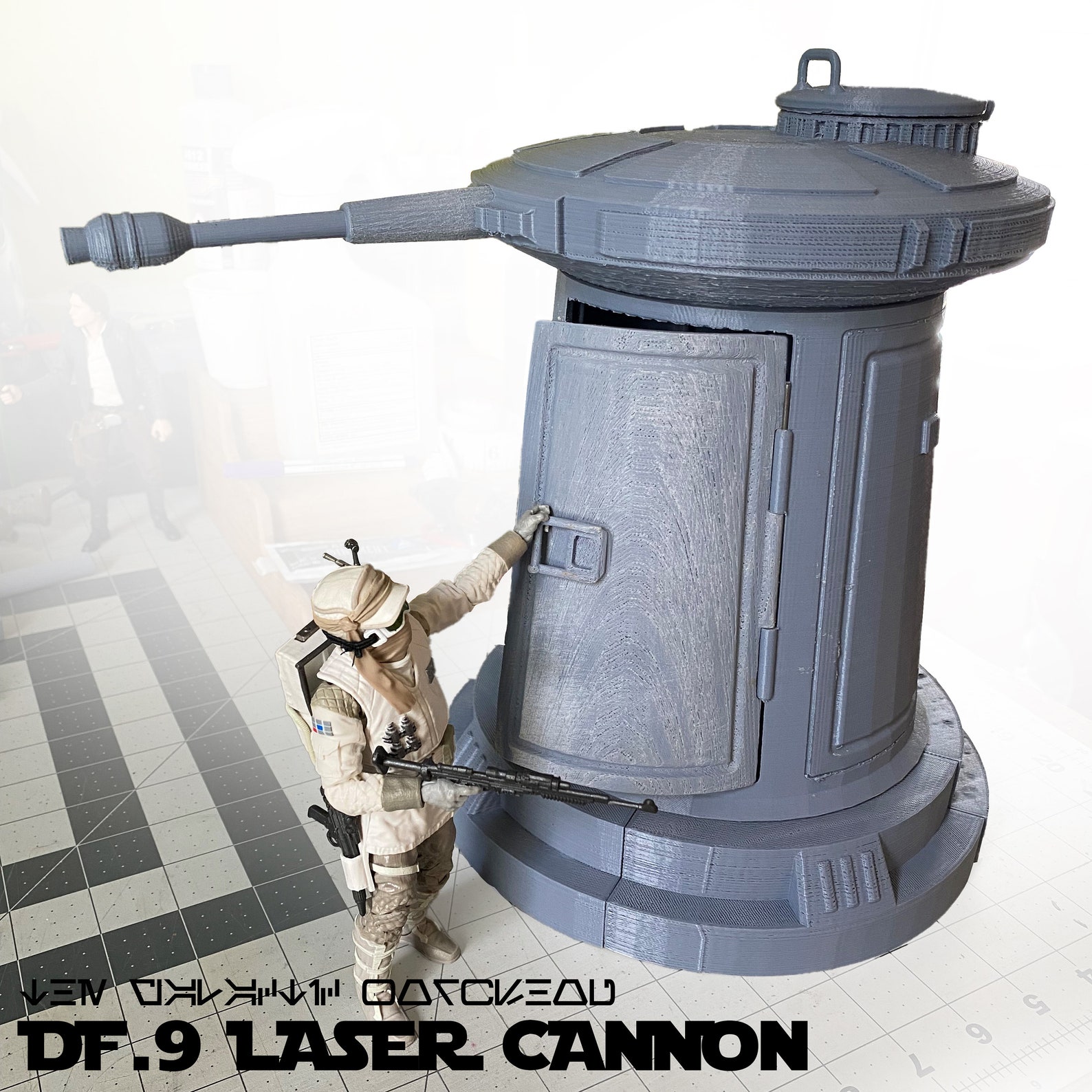 STR WARZ DF.9 Hoth Laser Cannon Fully Functioning With Awesome Details ...