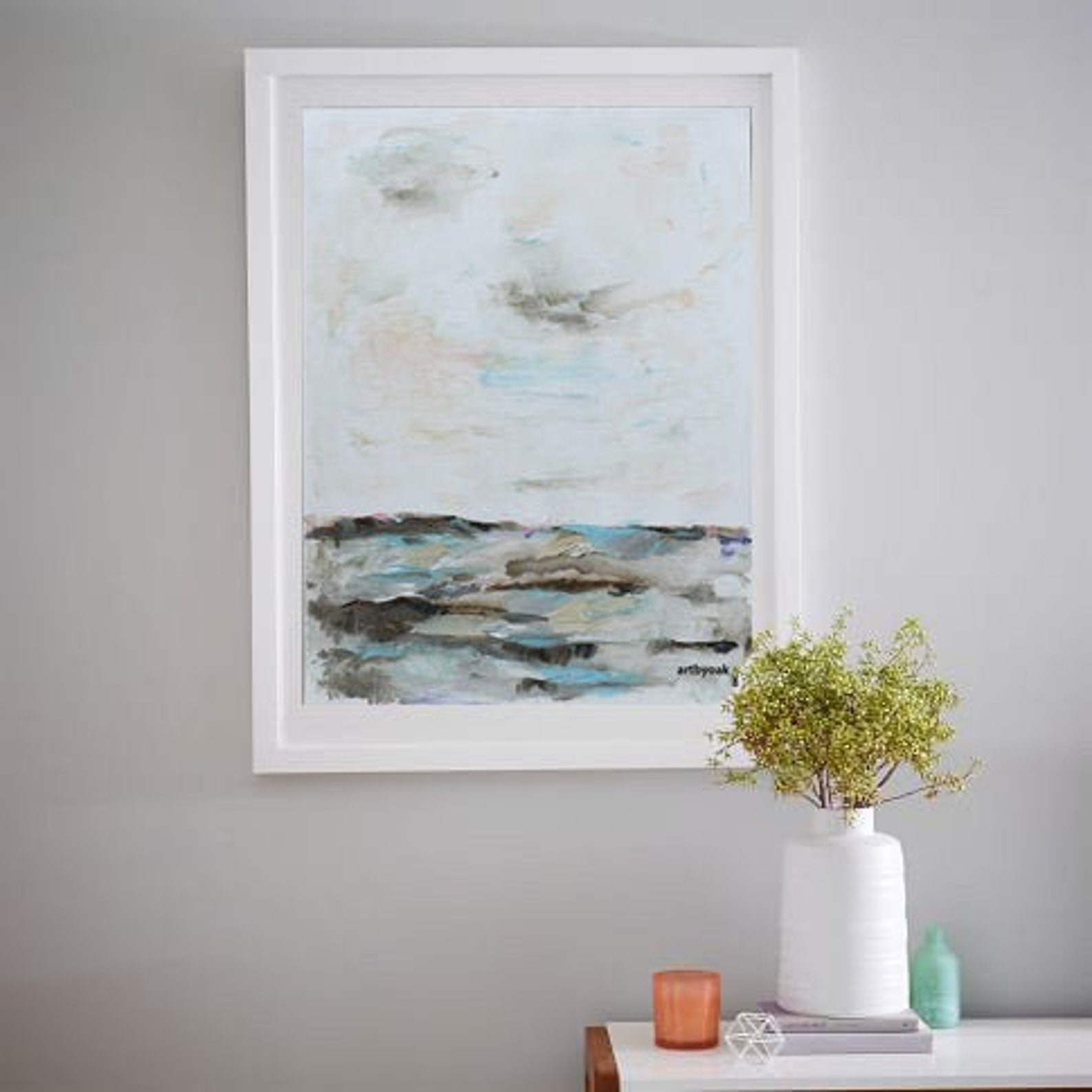 Abstract Landscape,original Abstract Art,modern Art,painting on Paper ...