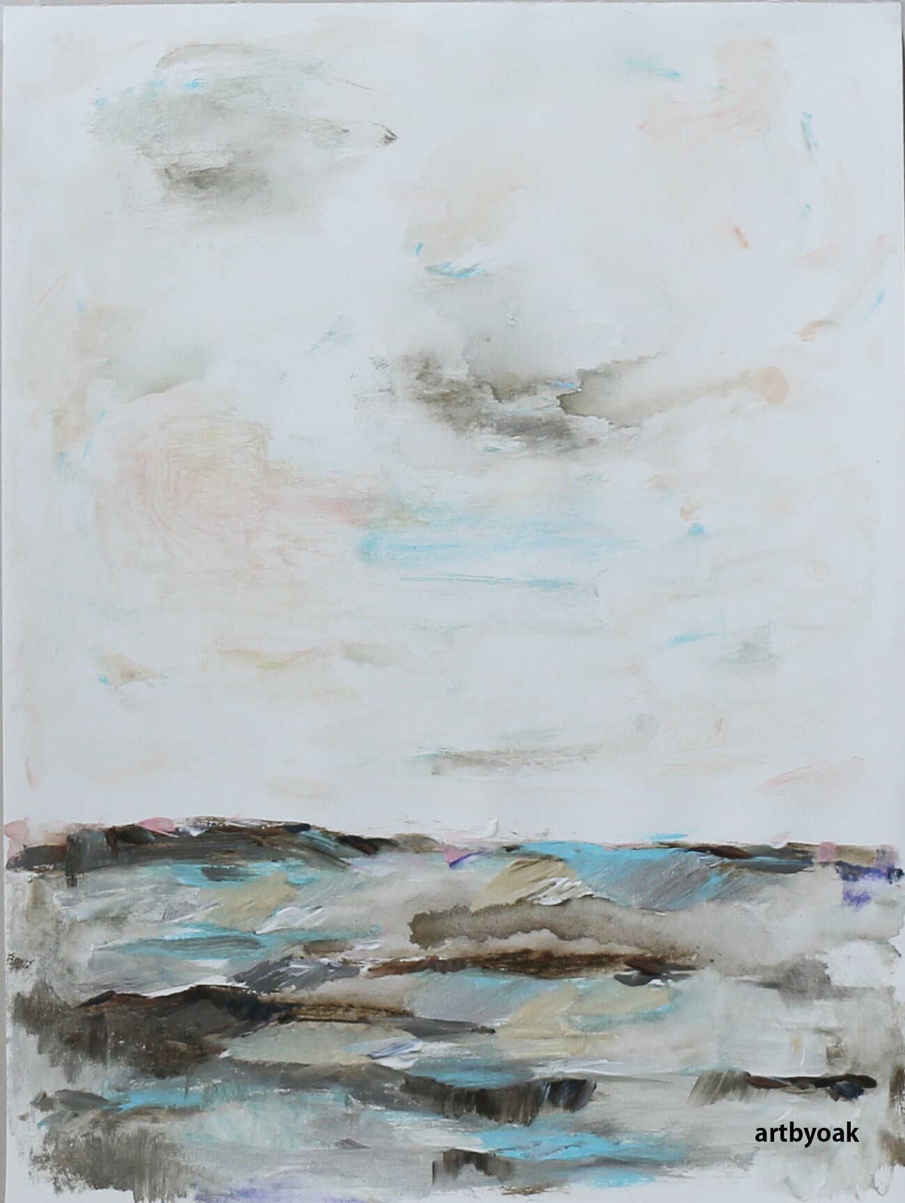 Abstract Landscape,original Abstract Art,modern Art,painting on Paper ...